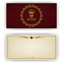 Elegant template for luxury invitation card Vector Image