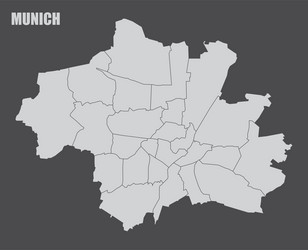 Munich city map Royalty Free Vector Image - VectorStock