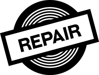 Repair black stamp Royalty Free Vector Image - VectorStock