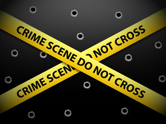 Crime scene background Royalty Free Vector Image