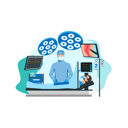 Modern surgery Royalty Free Vector Image - VectorStock