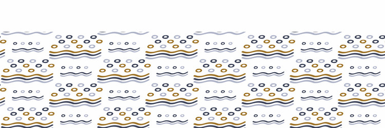 Masculine geometric seamless border pattern Vector Image