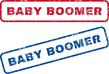 Baby boomer rubber stamp Royalty Free Vector Image