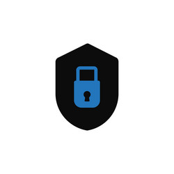 Creative security black icon Royalty Free Vector Image