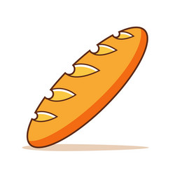 French bread baguette logo Royalty Free Vector Image