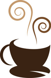 Realistic empty coffee cup template brown mug Vector Image