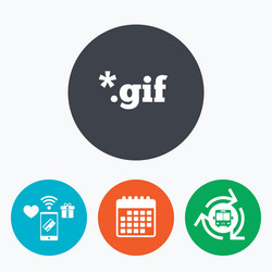 File gif sign icon download image Royalty Free Vector Image