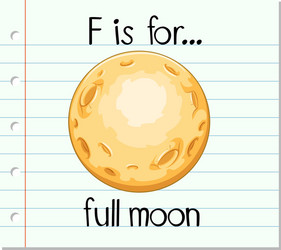 Alphabet m is for moon Royalty Free Vector Image