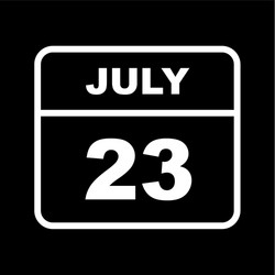 July 23 Calendar Vector Images (over 130)
