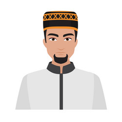 Arabic man in thobe Royalty Free Vector Image - VectorStock
