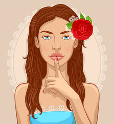 Shhh women secrets Royalty Free Vector Image - VectorStock