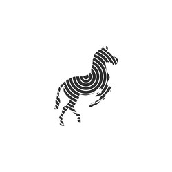 Zebra logo design inspiration head logo Royalty Free Vector
