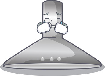 Waiting kitchen hood cartoon the for cooking Vector Image