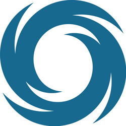 Vortex logo and symbol Royalty Free Vector Image