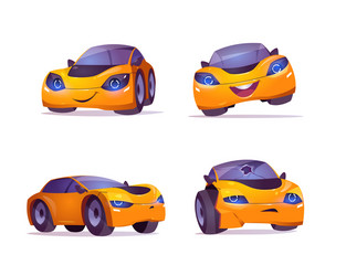 Sad boy with broken toy car wheel Royalty Free Vector Image