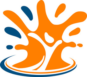 Hydro healthy logo design template Royalty Free Vector Image