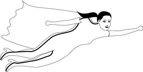 Female Super Hero Outline Vector Images (over 340)