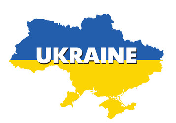 Ukraine map european countries Royalty Free Vector Image