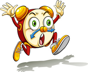 A picture showing the time flying Royalty Free Vector Image