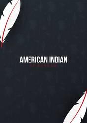 Native north american indian banner with feather Vector Image