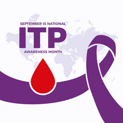 September is blood cancer awareness month icon Vector Image