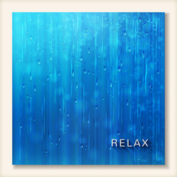 Blue rain banners abstract water background design