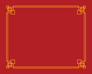 Chinese border design Royalty Free Vector Image