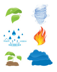 Four elements Royalty Free Vector Image - VectorStock