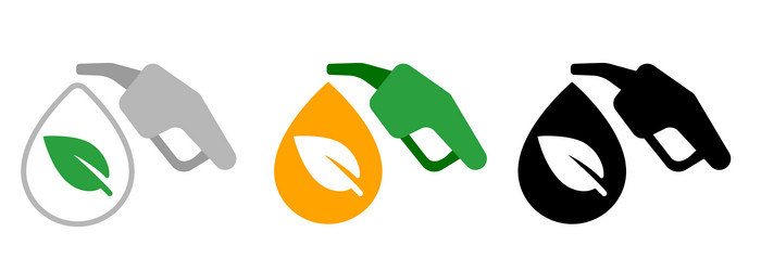 Bio diesel biofuel car dispenser symbol icon oil Vector Image