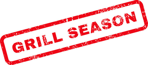 Grill season rubber stamp Royalty Free Vector Image