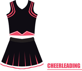 Isolated cheerleading uniform Royalty Free Vector Image