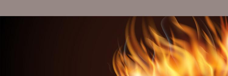 Flame fire border frame silhouette template set Vector Image