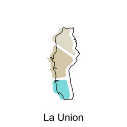 Map city of la reunion isolated of Royalty Free Vector Image