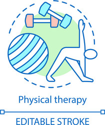 Occupational therapy concept icon Royalty Free Vector Image