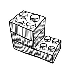 Lego Block Clipart Black And White