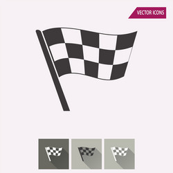 Finish flag icon simple style Royalty Free Vector Image