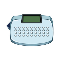 Label printer set cartoon Royalty Free Vector Image