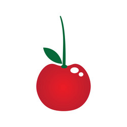 Red cherry logo Royalty Free Vector Image - VectorStock
