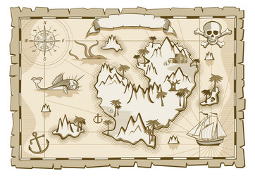 Pirate Map Template Vector Images (over 480)