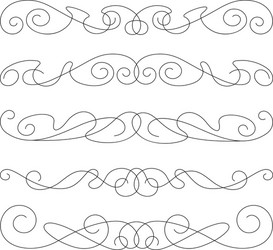 Decorative elements border and page rules Vector Image