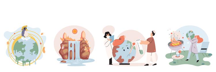 Global warming high temperature and hot weather Vector Image