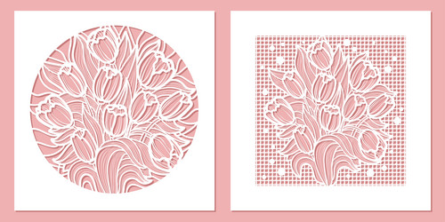 Template for laser cutting christmas stocking Vector Image