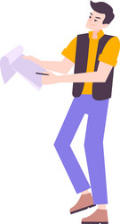 Spreadsheets flat Royalty Free Vector Image - VectorStock