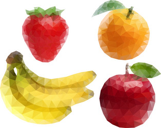 Polygon Fruit Vector Images (over 1,500)