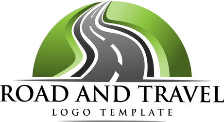 Road construction creative logo Royalty Free Vector Image