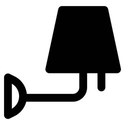 Wall mounted electric light fixture or night lamp Vector Image