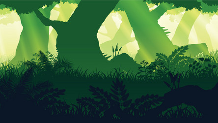 Forest landscape Royalty Free Vector Image - VectorStock