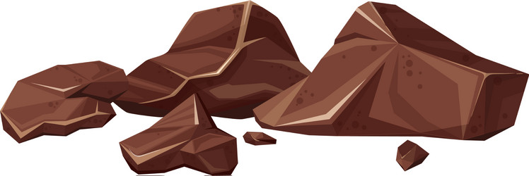 Chocolate pieces cartoon Royalty Free Vector Image