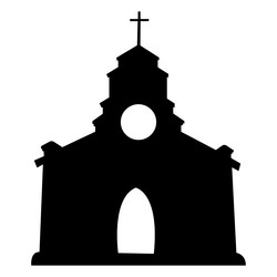 Church cut out Royalty Free Vector Image - VectorStock