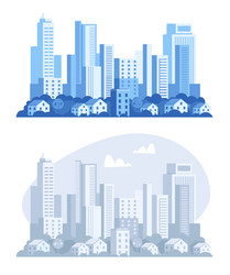 Urban cityscape Royalty Free Vector Image - VectorStock